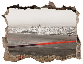 Wallmuralia Samolepící nálepka Most San Francisco 95x64 cm