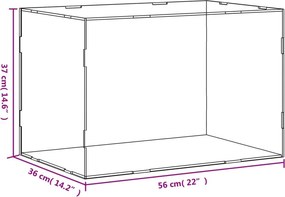 Průhledná reklamní krabice 56 x 36 x 37 cm akrylová 154917