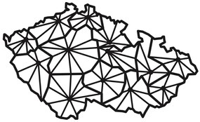 Dřevěná polygonální Mapa ČR na zeď od 2opice.cz Materiál: DUB SONOMA, Velikost (mm): 360 x 220