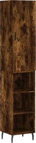Skříň highboard kouřový dub 34,5 x 34 x 180 cm kompozitní dřevo 3198998