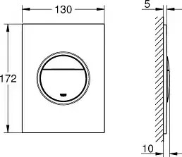 Grohe Nova Cosmopolitan S - Ovládací tlačítko alpská bílá