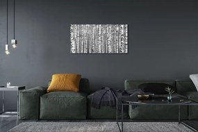 Obrazy na plátně Černá a bílá strom 120x60 cm