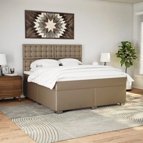 Box spring postel s matrací cappuccino 180 x 200 cm umělá kůže 3290735