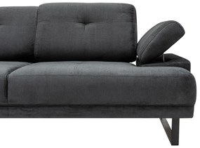 Hanah Home Třímístná pohovka MUSTANG antracitová levá 560ARE1219