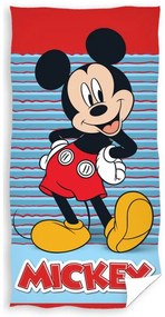 TipTrade Bavlněná froté osuška 70x140 cm - Mickey Mouse Vždy s úsměvem