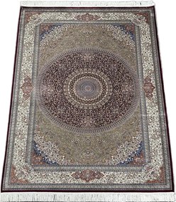 BE Koberec Anatolia Silk 32510 RED - červený obdélníkový Rozměr: 80x150 cm