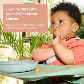Tommee Tippee Silikonový talíř s přísavkou růžová
