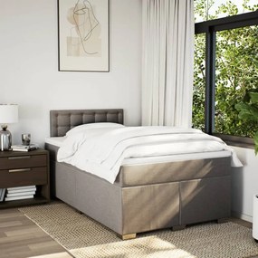 Box spring postel s matrací taupe 120x190 cm textil 3288145