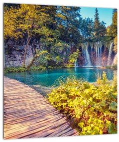 Obraz - Plitvická jezera, Chorvatsko (30x30 cm)