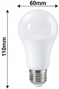 BERGE LED žárovka E27 - 11W - se soumrakovým senzorem - neutrální bílá