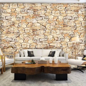 Fototapeta - Stone Wall Rock (254x184 cm)