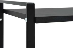 Knihovna se 2 policemi černá 52 x 28 x 59 cm kompozitní dřevo 288230