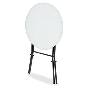 Cateringový skládací barový stůl STABLE 72 cm bílý