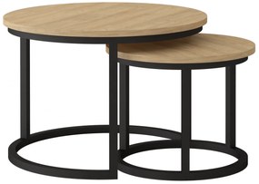 Eoshop Konferenční stolek Lorento, Dub Sonoma (černá konstrukce)