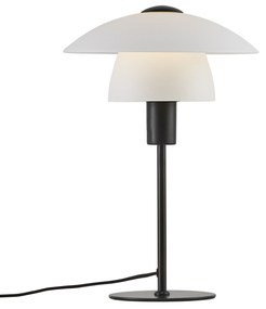 Nordlux Verona  , stolní lampa sklo, kov IP20 Varianta: opálové sklo, černá