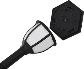 Zahradní solární lampy 6 ks LED černé 277138