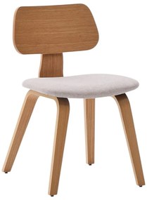 Béžová/v přírodní barvě jídelní židle v dekoru dubu Gena – Kave Home