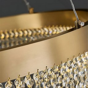 Toolight Toolight, LED stropní osvětlení 60cm, 24W, 4000K, APP1731-1CP, zlatá, OSW-04342