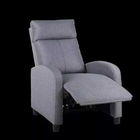 LuxuryForm DESIGN Televizní křeslo RUFO s polohováním - šedé