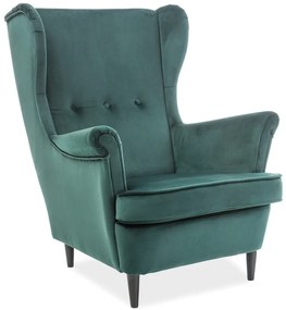 Čalouněné křeslo LORD VELVET Bluvel78/wenge