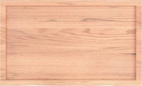 Koupelnová deska hnědá 100x60x(2-6) cm ošetřený masivní dřevo 3156136
