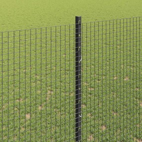 Svařovaná drátěná plotovina s tyčkami 10 x 1,5 m Šedá Síťovina 3336575