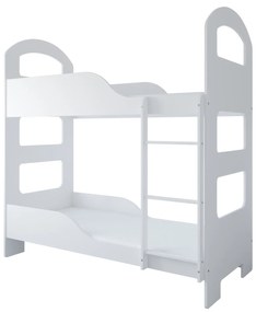 BabyBeds Dětská patrová postel HONZÍK 180x80 Barevné provedení: Bílá, Úložný prostor: Ano, s úložným prostorem