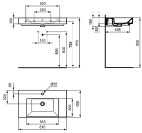 Ideal Standard Strada - Nábytkové umyvadlo 81x45,5 cm, K078801