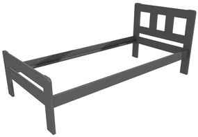 Jednolůžková postel VMK010C (Barva dřeva: barva šedá, Rozměr: 80 x 200 cm)