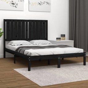vidaXL Rám postele masivní borovice 120 x 200 cm [3104410] Barva: Černá