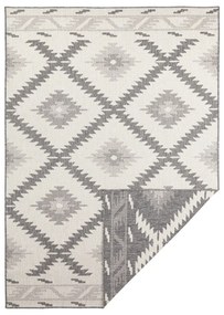 Šedo-krémový venkovní koberec NORTHRUGS Malibu, 170 x 120 cm