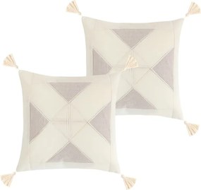 Bellatex Povláček PERU SET 2ks Béžová 40x40 cm