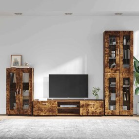 Sestava TV skříněk FLORIN 3 ks Kouřový dub Kompozitní dřevo 3397959
