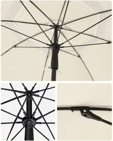 Slunečník SOLARA, Ø200 cm, béžová SongmicsHome