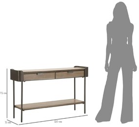 Designová konzole Ekewaka 120 cm hnědá