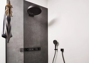 Hansgrohe Rainfinity, ruční sprchová hlavice 130 3-funkční, černá matná, 26864670