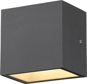 LA 1005148 SITRA S WL SINGLE venkovní LED nástěnné přisazené svítidlo, antracit, CCT switch 3000/4000 K - BIG WHITE (SLV)