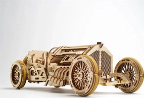 Hračka Ugears 3D dřevěné mechanické puzzle U9 Auto (Grand Prix) [6902746]