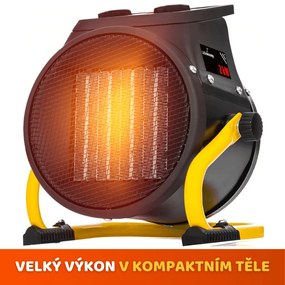 QuickWarm 2000 W – odolný elektrický ohřívač s termostatem, praktický pro domácnost i dílnu