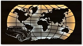Li-Go "Tatra 87" světelný obraz 230V 110x60cm provedení povrchu: dub světlý