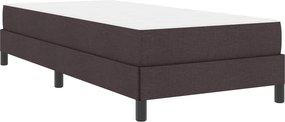 Postel s boxspringem Tmavě hnědá 90 x 190 cm textil 3398454