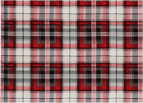 Bellatex Přikrývka  Kemping PLUS 150x200 cm Kostka Červená,Šedá,Bílá