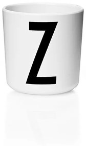 DESIGN LETTERS Dětský hrnek Ecozen Letters 200 ml J, bílá barva, plast