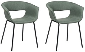 Set 2 ks jídelních židlí Ezra (zelená). 1078721