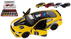Auto Kinsmart BMW M8 Competition Coupé 1:38 kov/plast 12,5cm 4 barvy na zpětné natažení