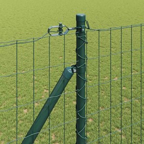 Evropský plot se hroty 10 x 1,5 m Ocel potažená PVC Zelená 3350558