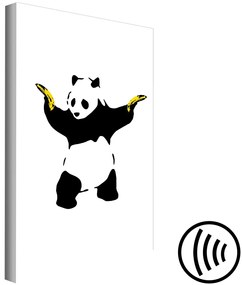 Obraz Panda s pistolí (1-dílný) vertikální