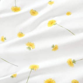Goldea bavlněné napínací prostěradlo - pampelišky 180 x 200 cm