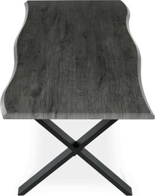 Jídelní stůl HT-F4318 GREY, mdf, šedý dub (180 x 90) cm Šedá