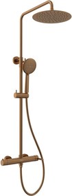 Sapho Iconic - Sprchový set s baterií, průměr 25 cm, 2 proudy, matná měď AF139PG